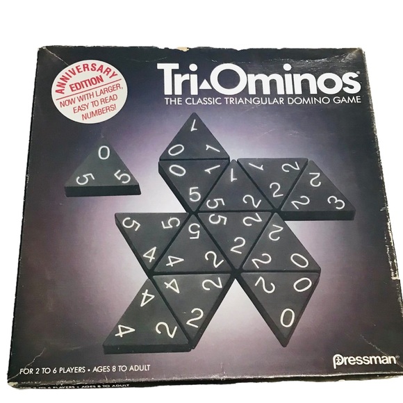 Pressman | Games | Triominos Anniversary Edition The Classic Triangular ...